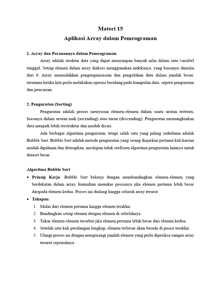 Array: Sorting & Searching Basics | PDF