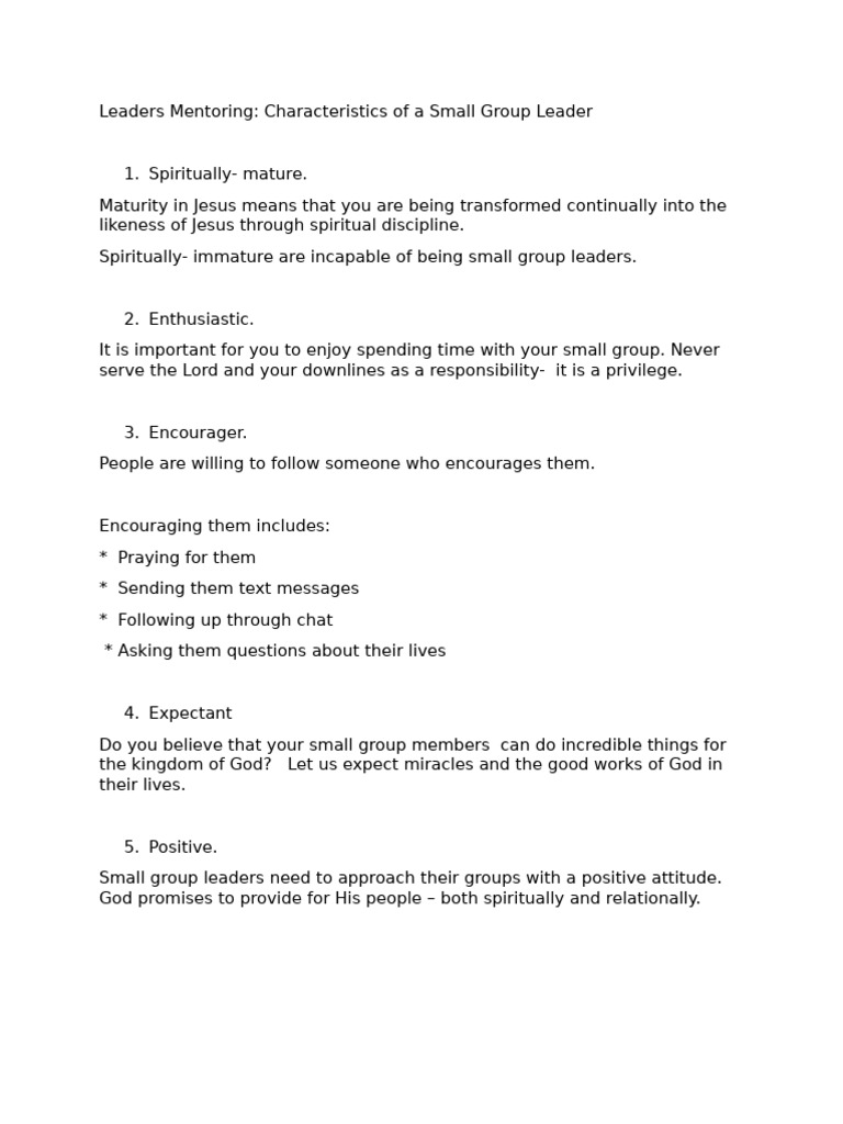 Leaders Mentoring | PDF | Mentorship | Jesus