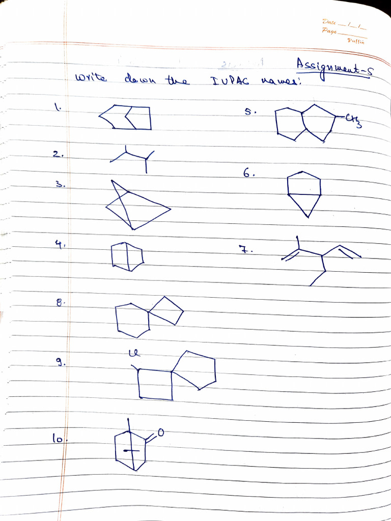 Assignment, IUPAC, 5 | PDF