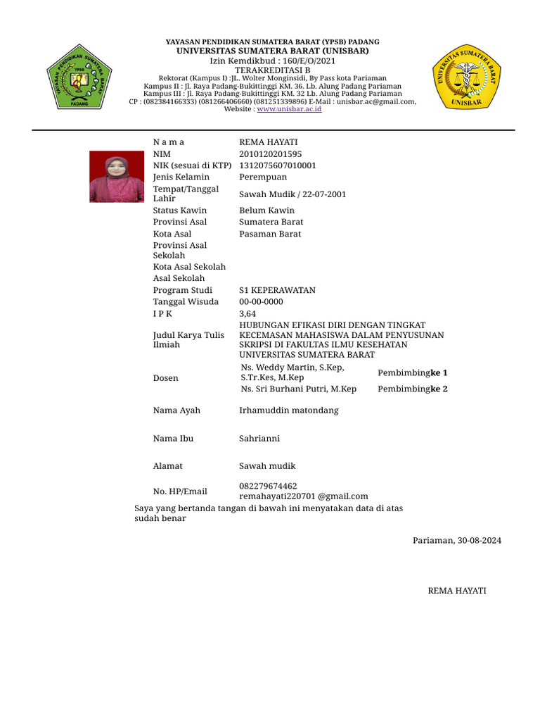 Cetak Kompre Rema Hayati | PDF