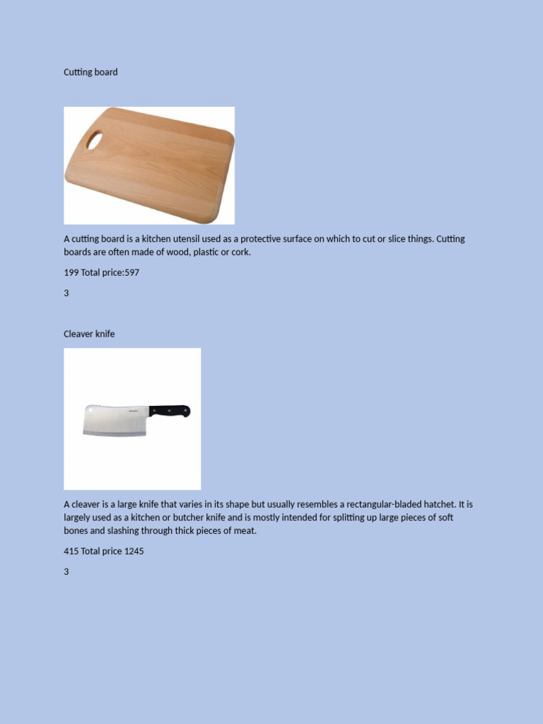 Cutting Board | PDF