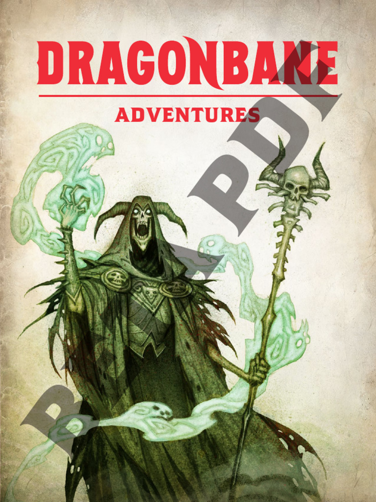 Dragonbane Adventures Beta Oef2022!12!21 PDF Free | PDF | Dragon