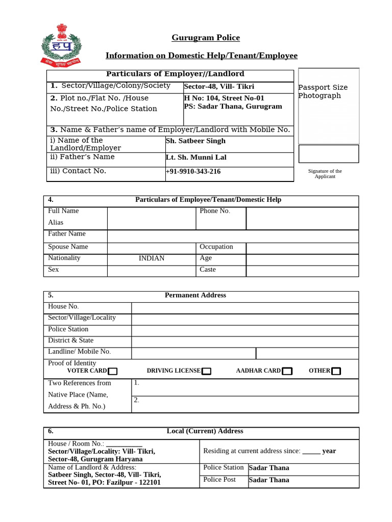 1 3 1 Verification For Tenent... | PDF | Government And Personhood