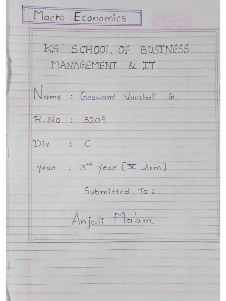 Economic Assignment (Anjali Mam) | PDF