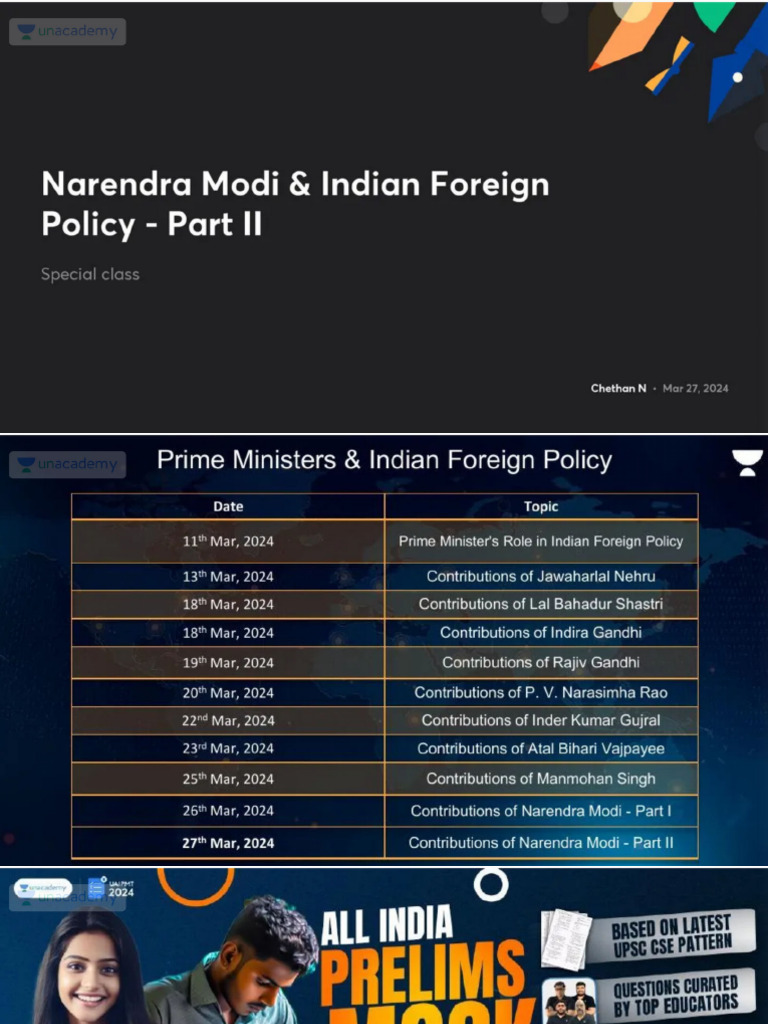 Narendra Modi Indian Foreign Policy Part II No Anno | PDF
