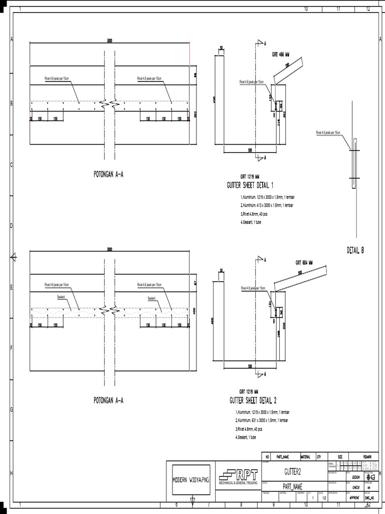 Gutter 2. | PDF | Mechanical Engineering | Metals