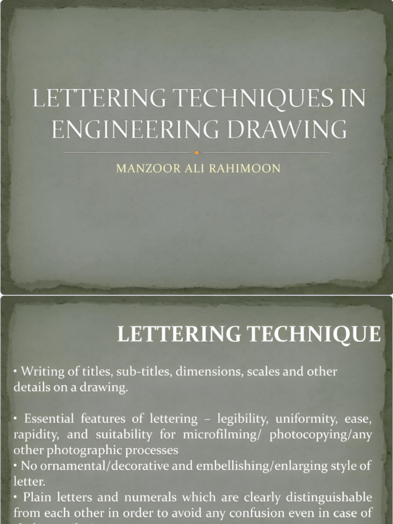 Lettering Techniques | PDF