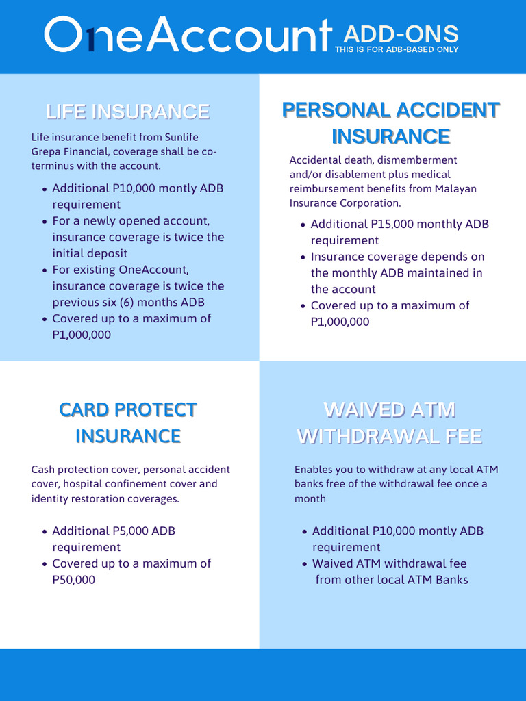 OneAccount Add On Details For Website | PDF | Business | Finance ...