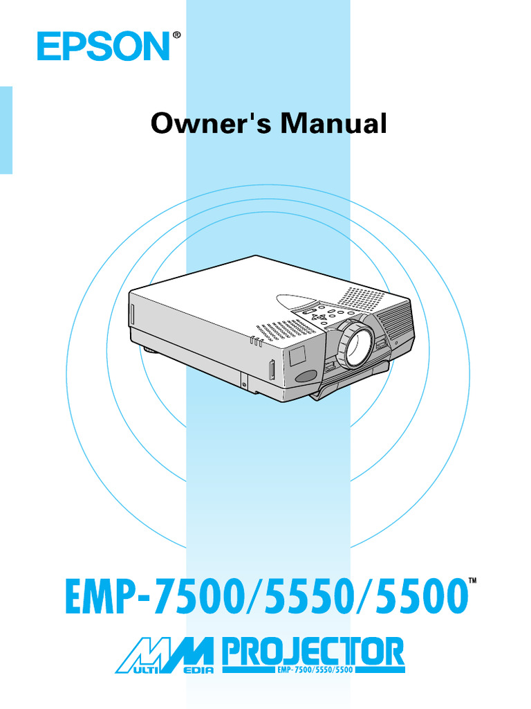 EMP-5500 5550 7500 Owners Manual | PDF | Menu (Computing) | Personal Computers