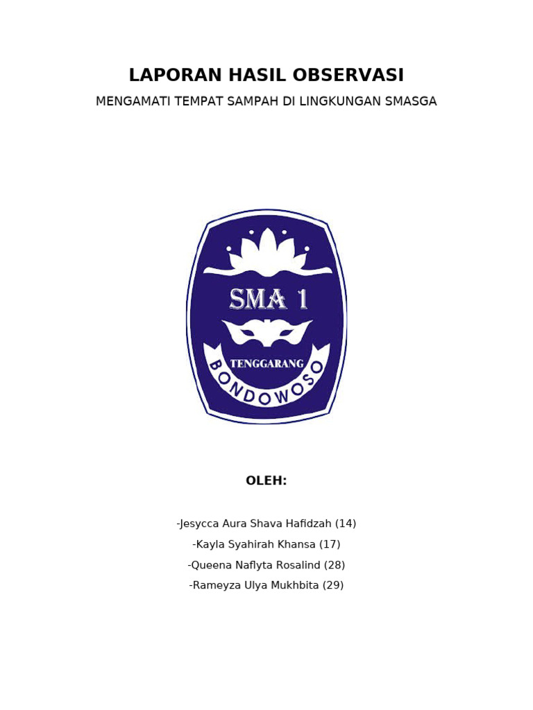 Pengelolaan Sampah di SMASGA | PDF