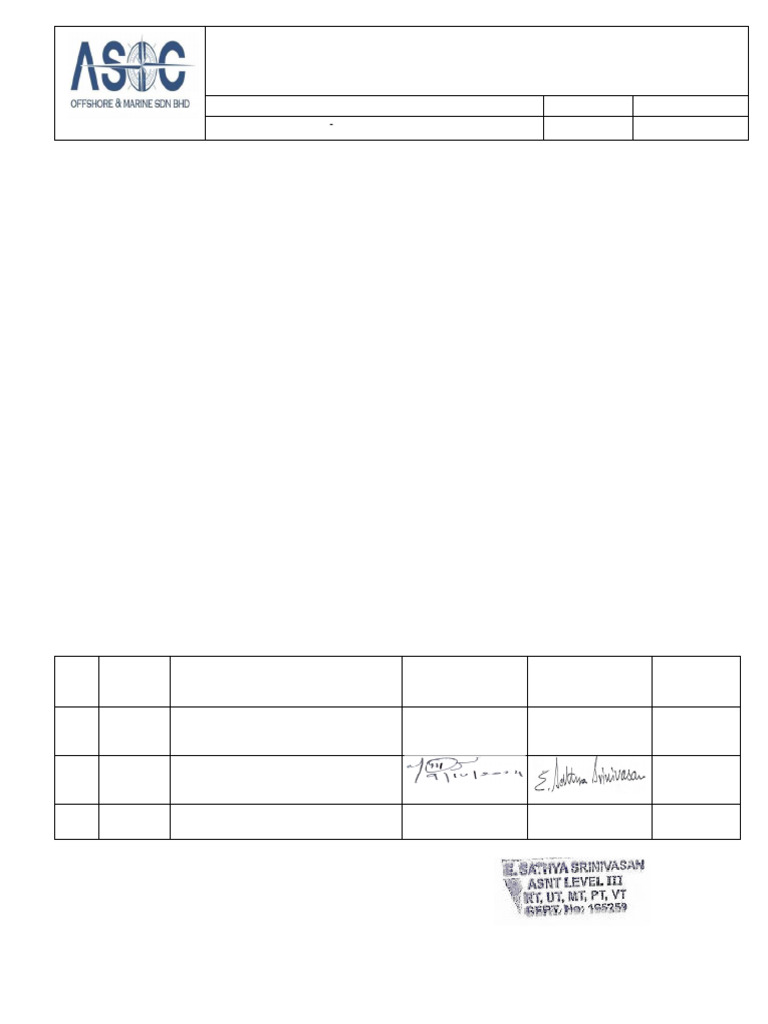 Ultrasonic Thickness Testing Procedure | PDF | Nondestructive Testing ...
