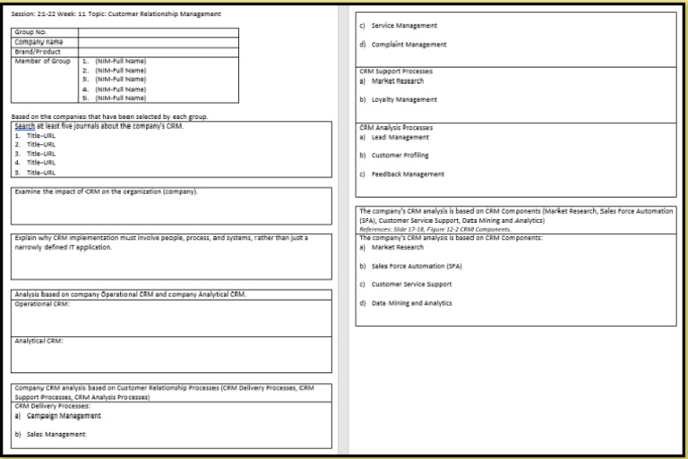 CRM Template | PDF