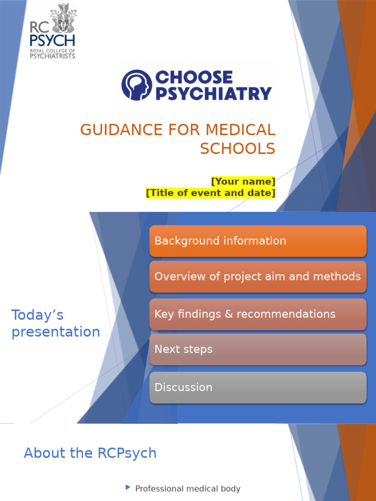 Rcpsych Presentation Template - CP Guidance For Medschools | PDF ...