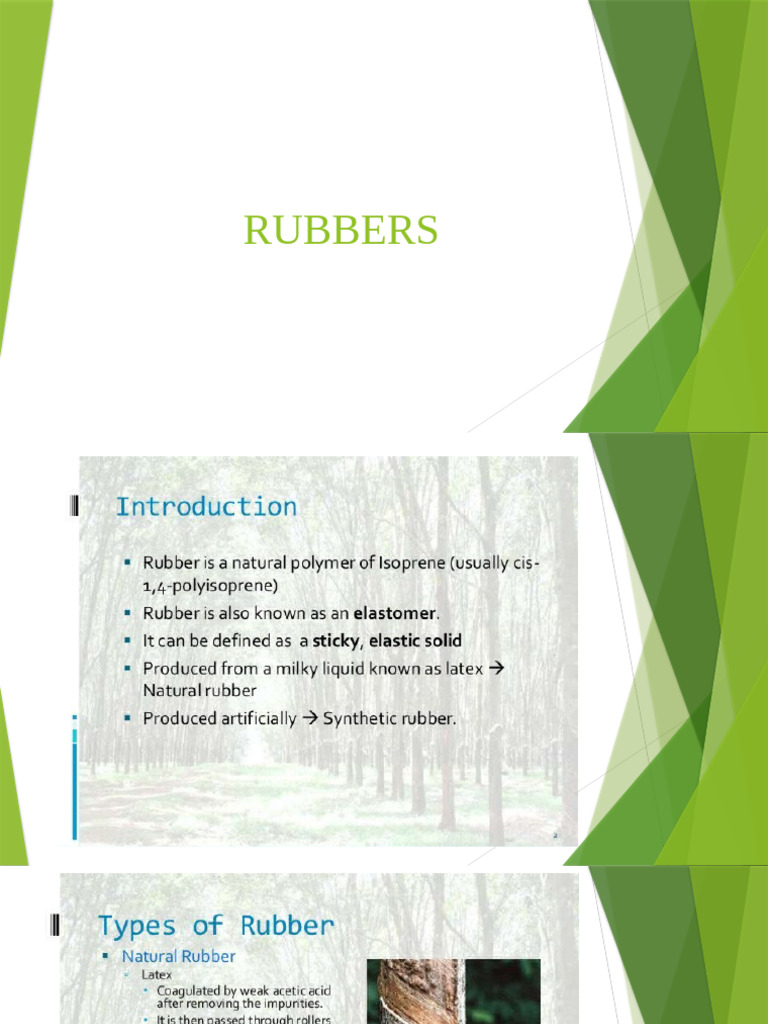 Rubbers | PDF | Technology & Engineering