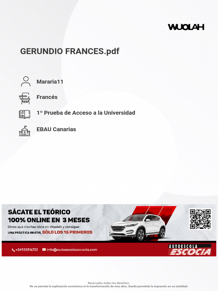 wuolah-free-GERUNDIO FRANCÉS | PDF | Verbo | Lingüística