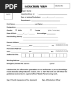Induction Form | PDF