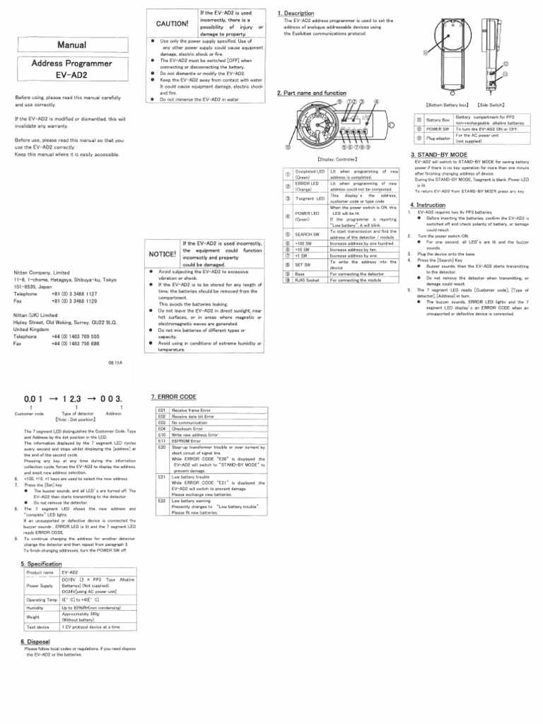 Ev-Ad2 Techmanual | PDF