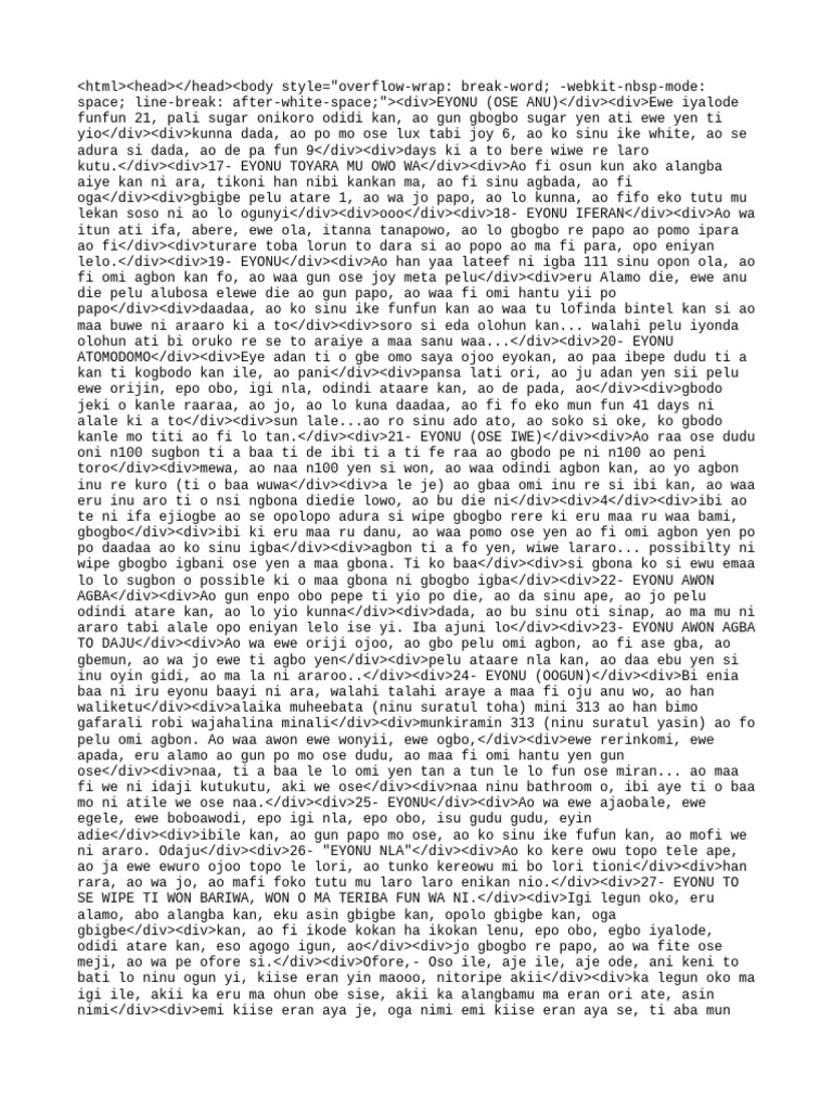 Agbara Atijo | PDF