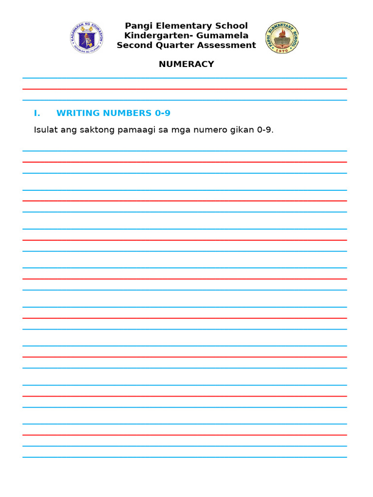 Numeracy Assessment PDF