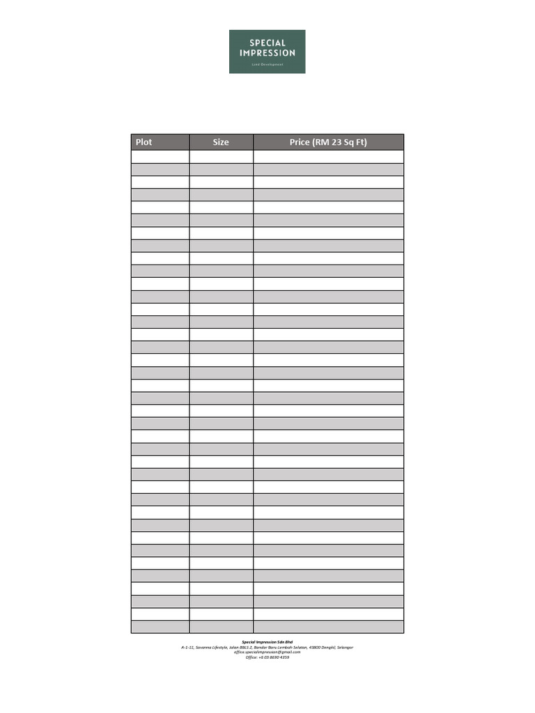 9007 - Price List & Precomp - 20240510 | PDF