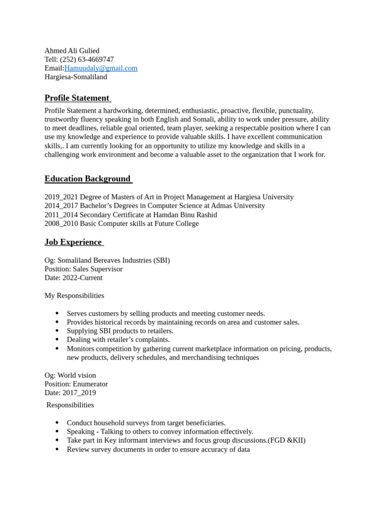 My Profile Pdf Fluency