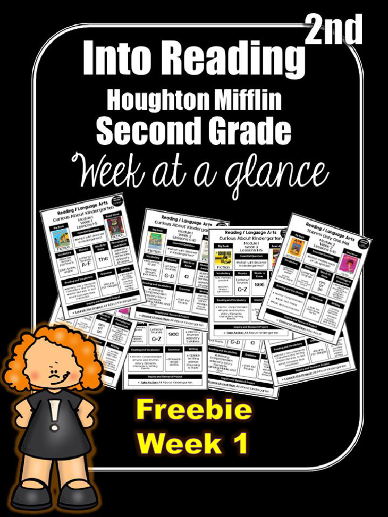 Freebie Second Grade Into Reading HMH Week at A Glance Week 1 | PDF