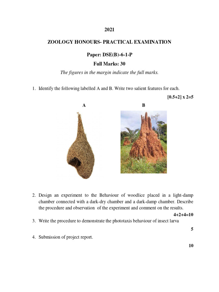 GC-2021 B.Sc. (Honours) Zoology Semester-VI Paper-DSE-B-1P Practical QP ... GC-2021 B.Sc. (Honours) Zoology Semester-VI Paper-DSE-B-1P Practical QP ...