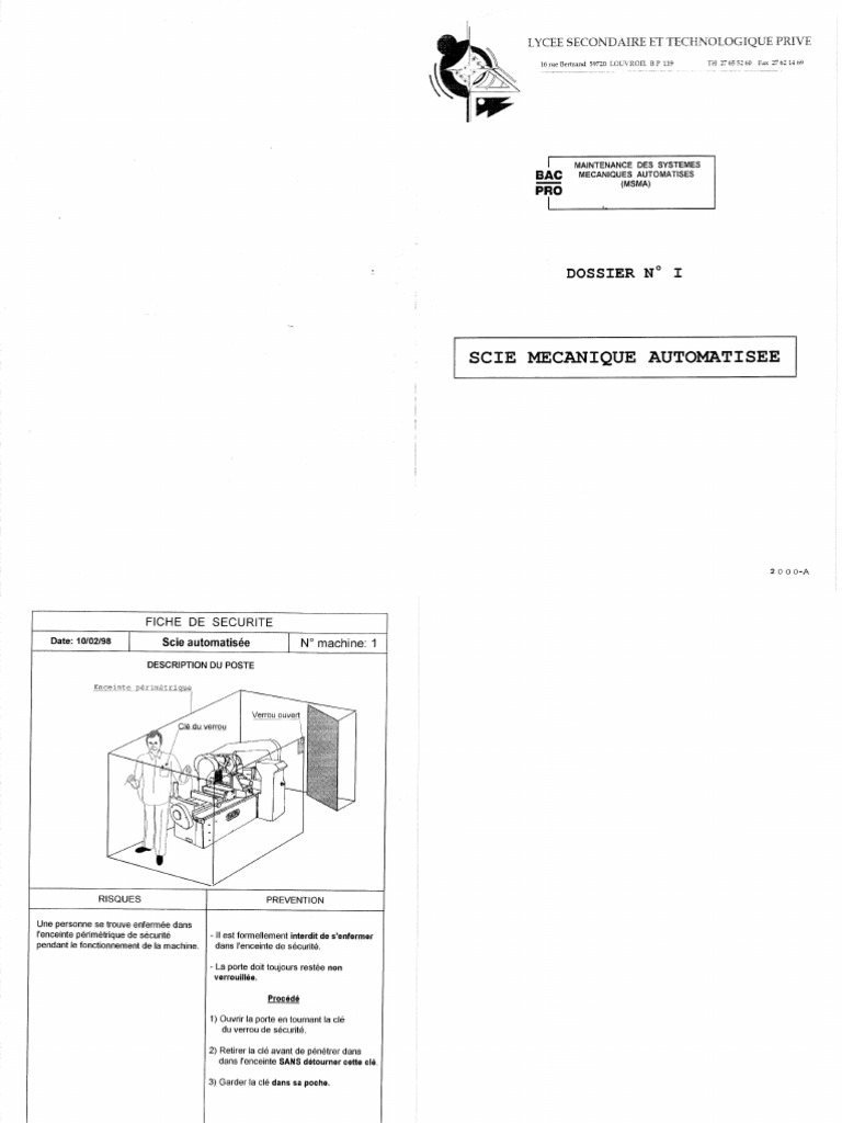 Scie Mecanique Automatisee | PDF