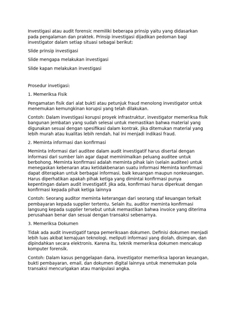 Fraud Audit Presentasi Script | PDF | Pengelolaan Keuangan & Uang