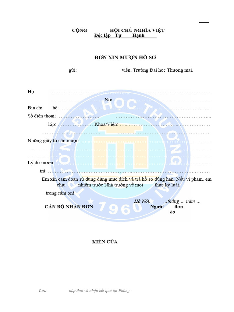 Mượn Hso | PDF
