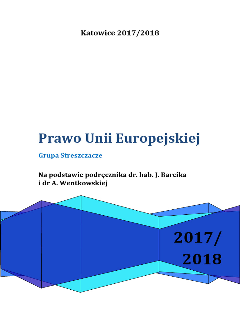 Prawo Unii Europejskiej | PDF