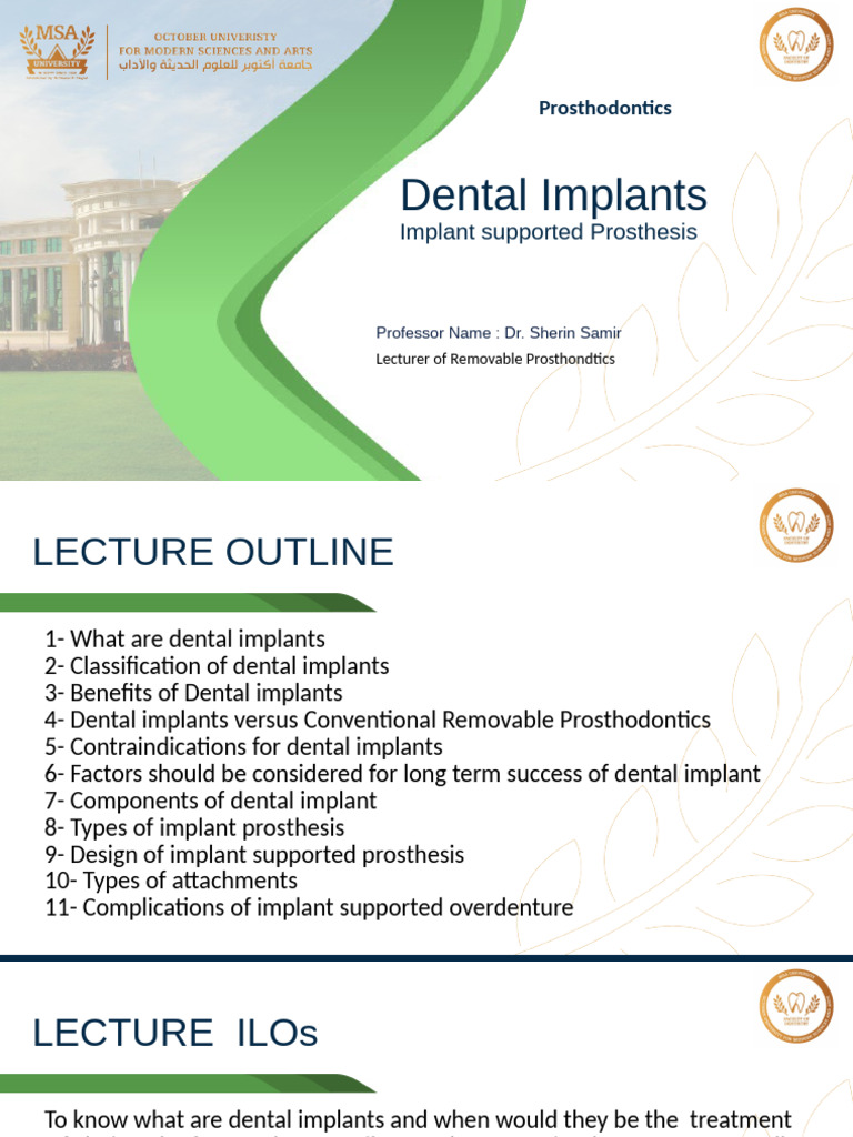 3.dental Implants | PDF | Dental Implant | Dentures