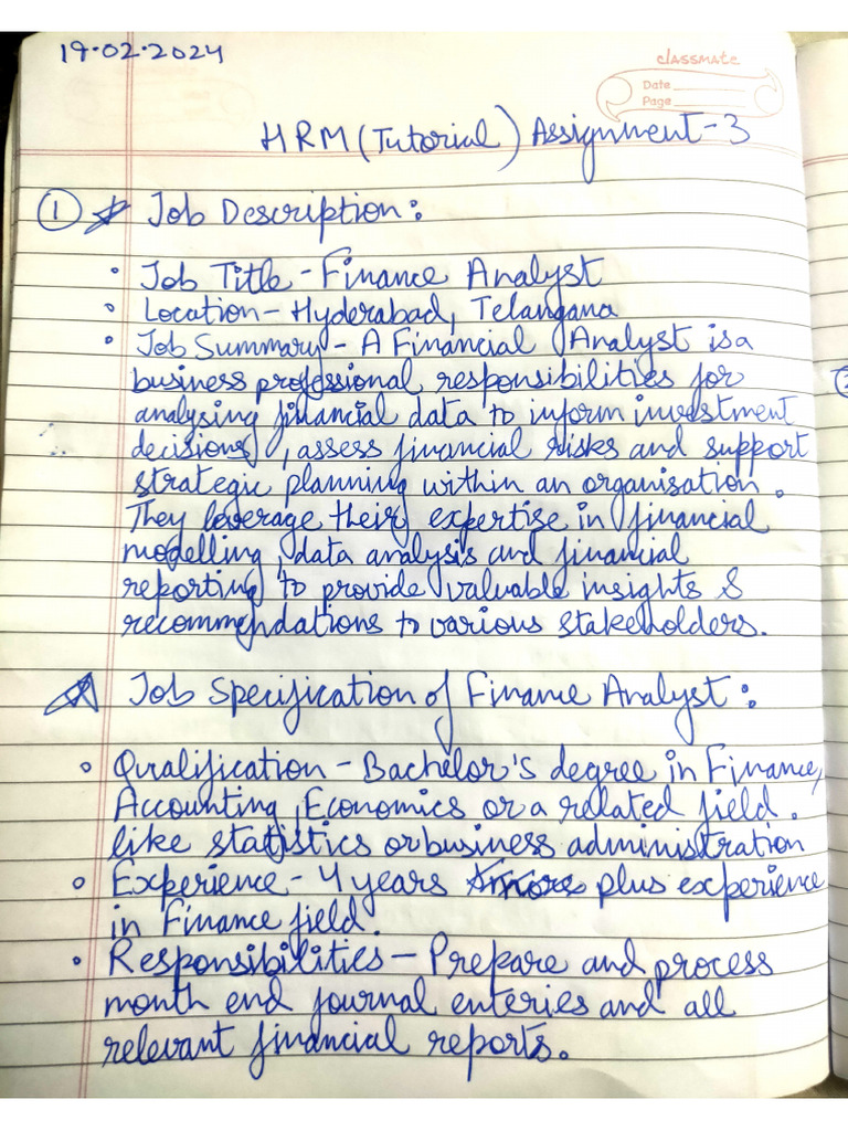 HRM (Tutorial) - 3 | PDF