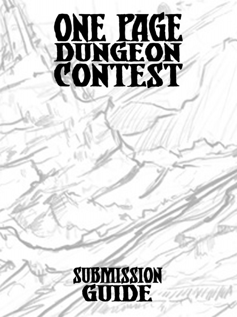 One Page Dungeon Contest Submission Guide | PDF | Adobe Creative Suite ...