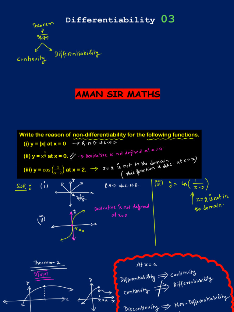 Differentiability 3 | PDF