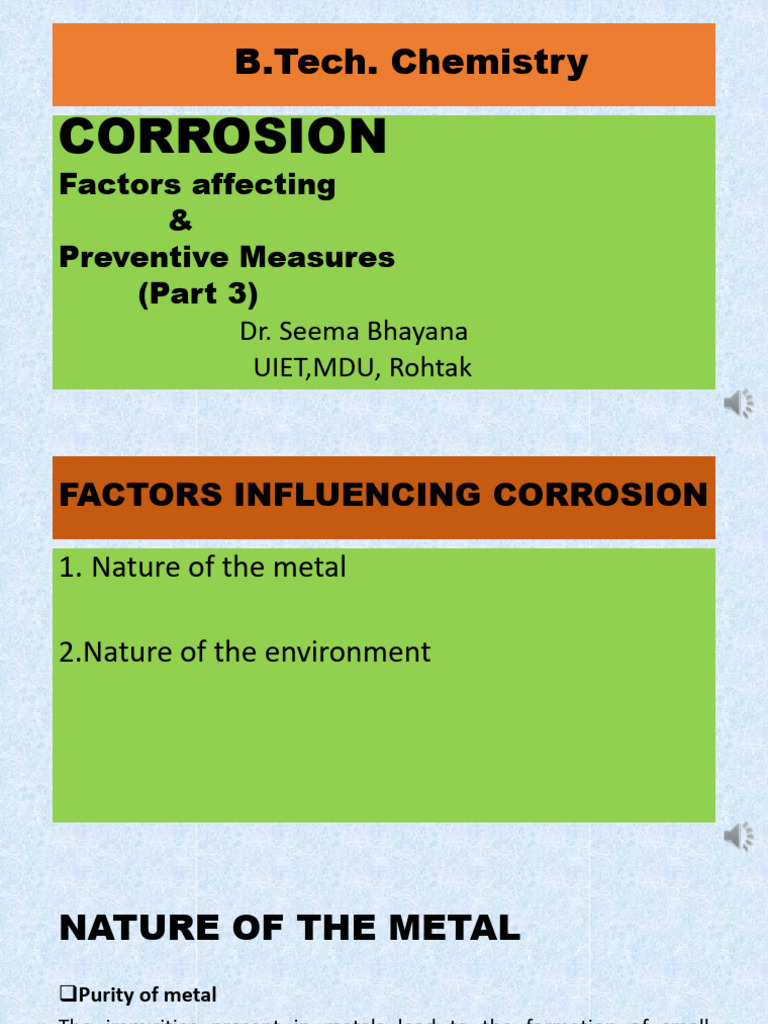 Corrosion 3 | PDF | Corrosion | Anode