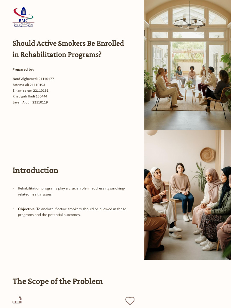 Should Active Smokers Be Enrolled in Rehabilitation Programs | PDF ...