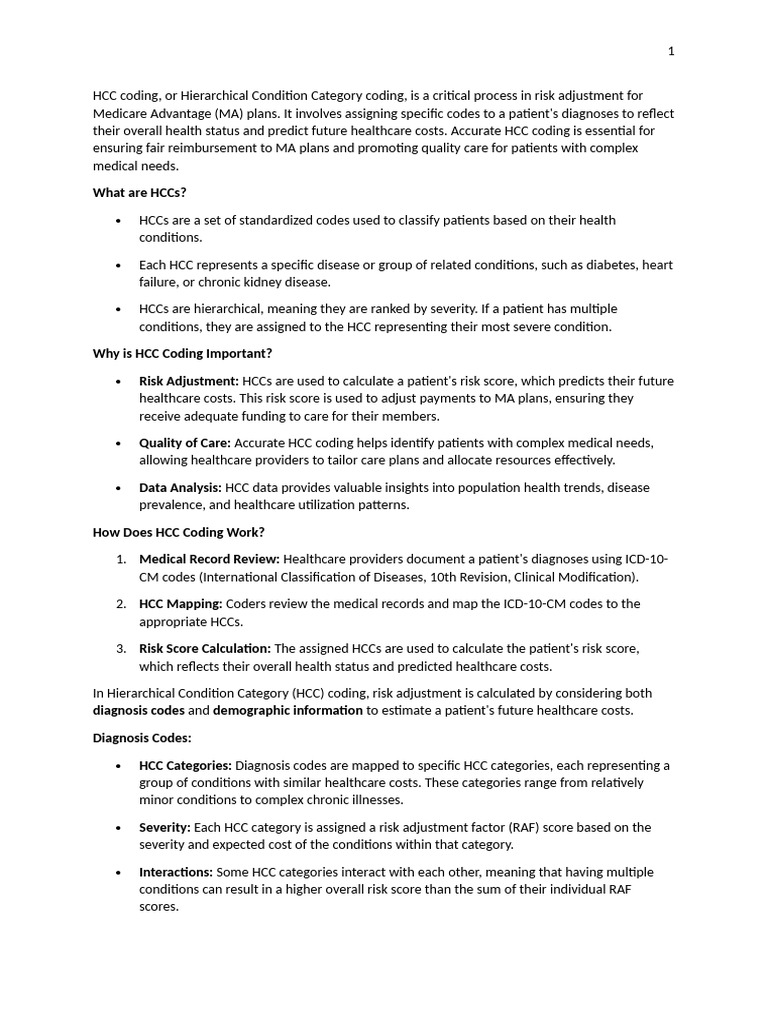 HCC Module-1 Ma MMM | PDF | Chronic Condition | Health Care