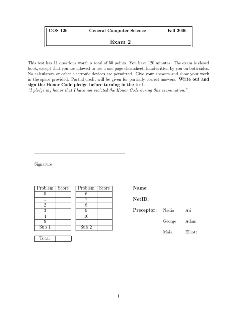 Mid2 Princeton | PDF | Time Complexity | Queue (Abstract Data Type)