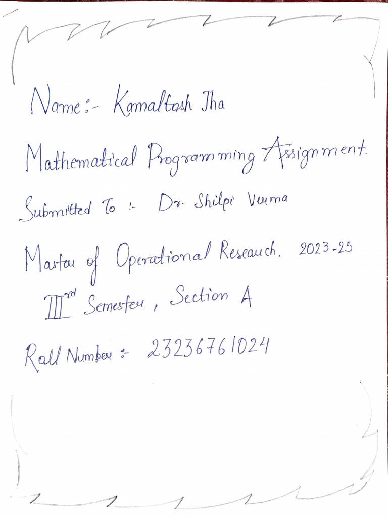 MP Assignment Kamaltosh Jha | PDF