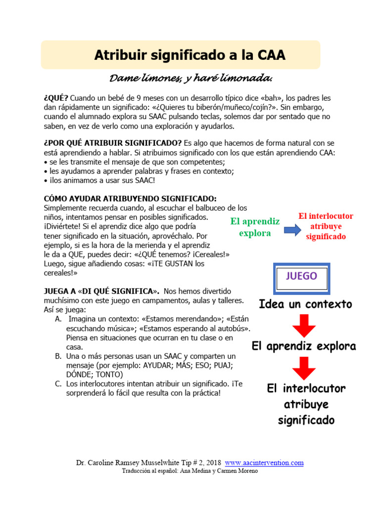 Caroline Musselwhite - Atribuir Significado | PDF | Artes del Lenguaje ...