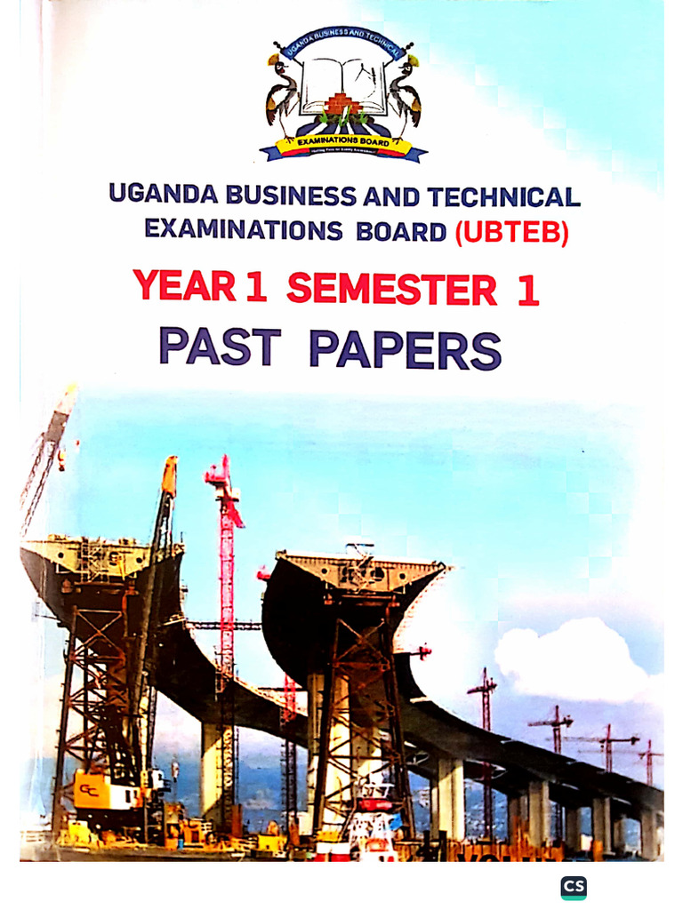 Ubteb Past Papers Year 1 Sem 1 #Chrisbeaver | PDF