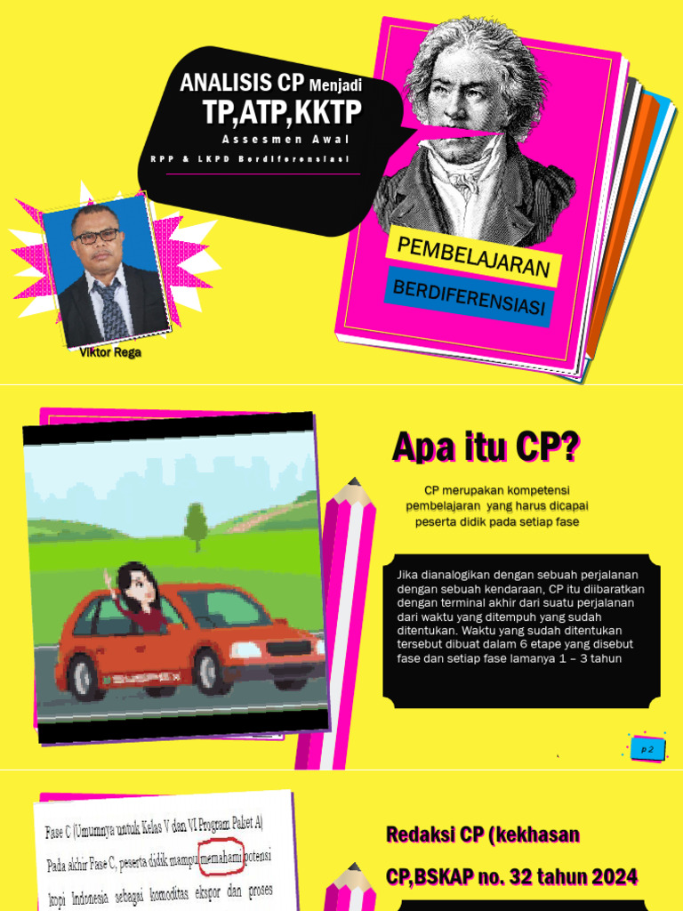 ANALISIS CP Menjadi TP, ATP, KKTP, ASSESMEN AWAL DAN RPP BERDIFERENSIASI | PDF