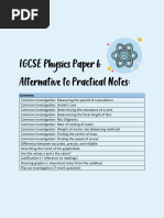 ATP Notes - IGCSE Physics | PDF | Compass | Lens (Optics)