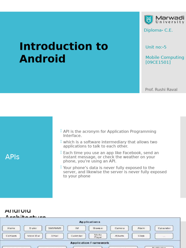 unit - 5 | PDF | Android (Operating System) | Mobile App