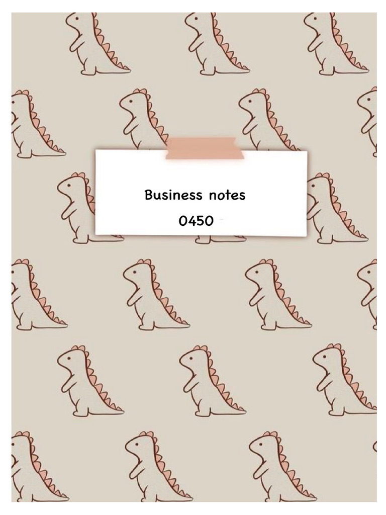 Business Notes | PDF