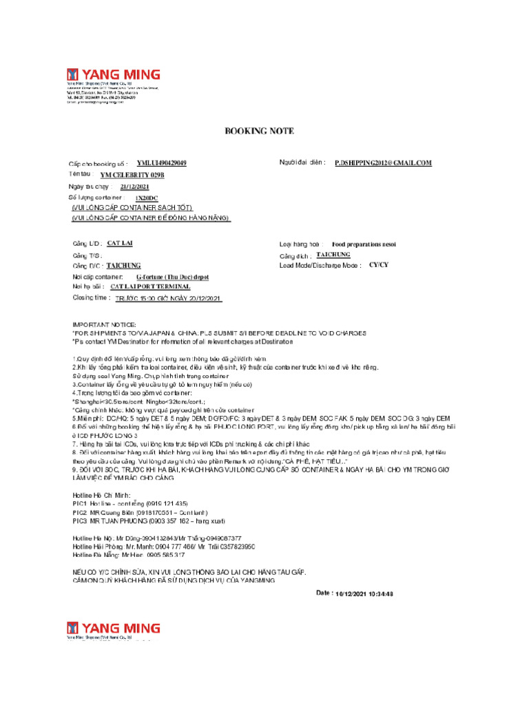 BOOKING | PDF