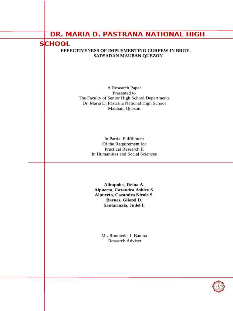 Final Revision Curfew 1-3 | PDF | Sampling (Statistics) | Qualitative ...