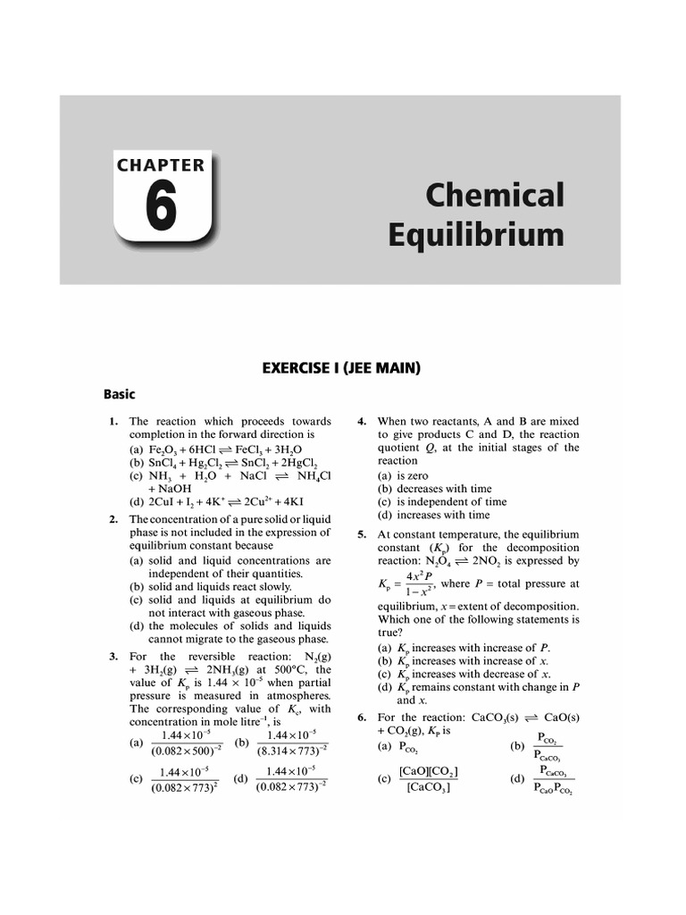 Chemical Equ | PDF