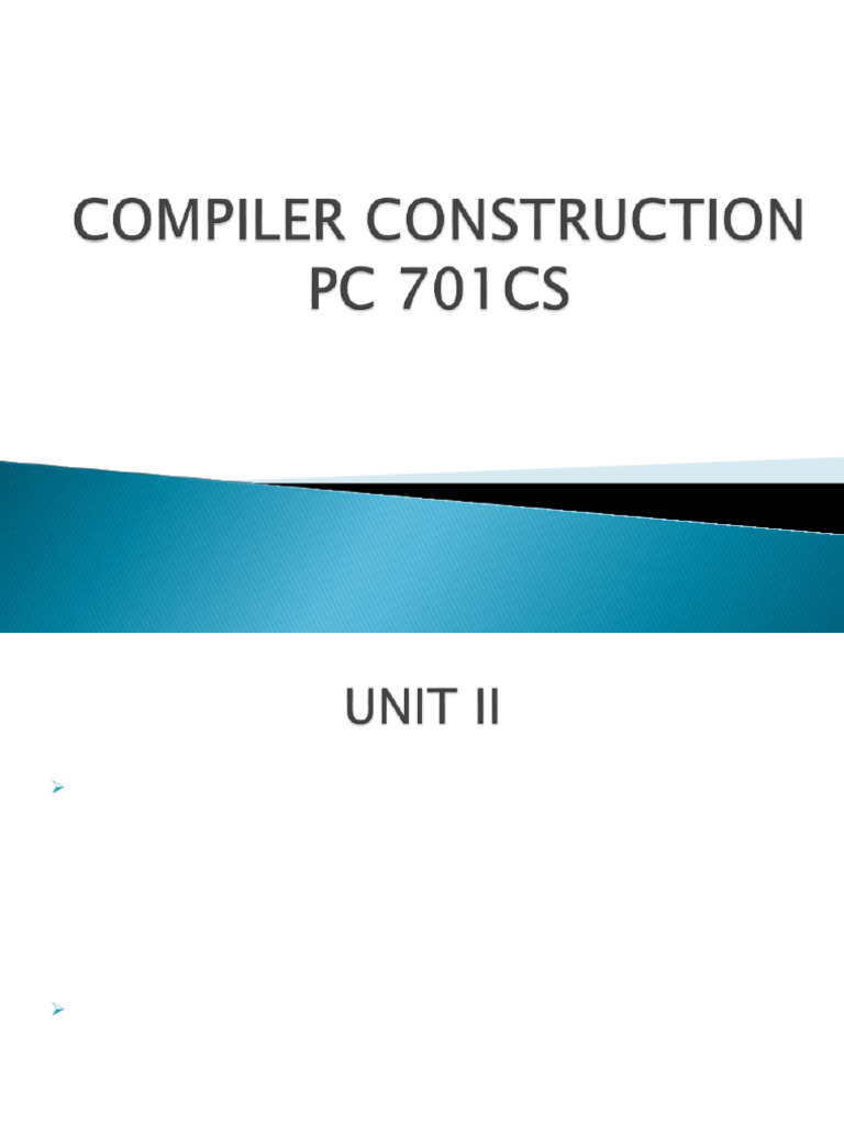 Unit 2-Part A | PDF | Parsing | Metalogic